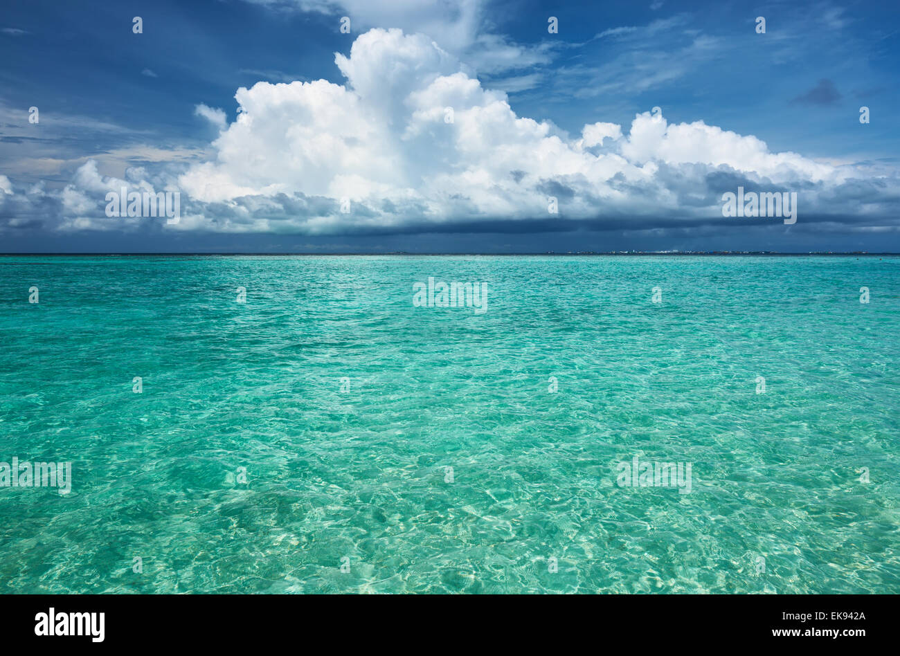 Crystal clear turquoise water at tropical beach Stock Photo - Alamy