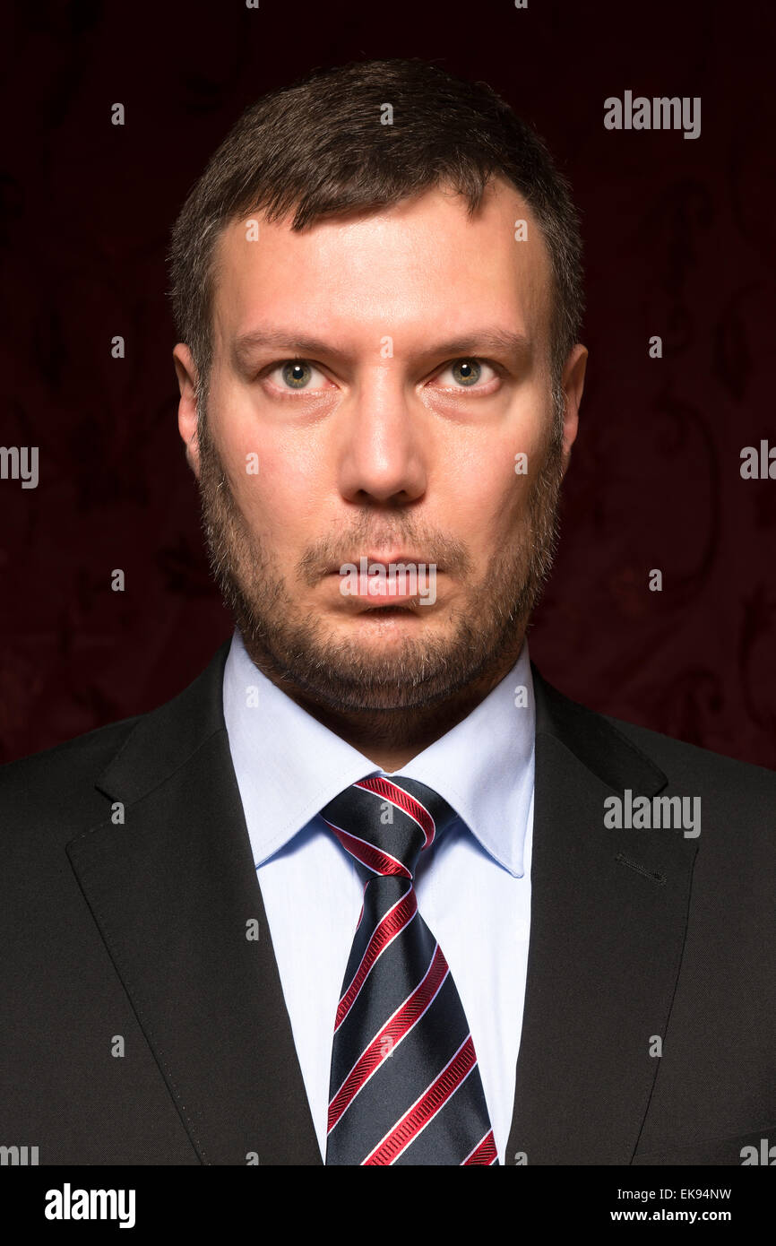 Elegant and serious man Stock Photo - Alamy
