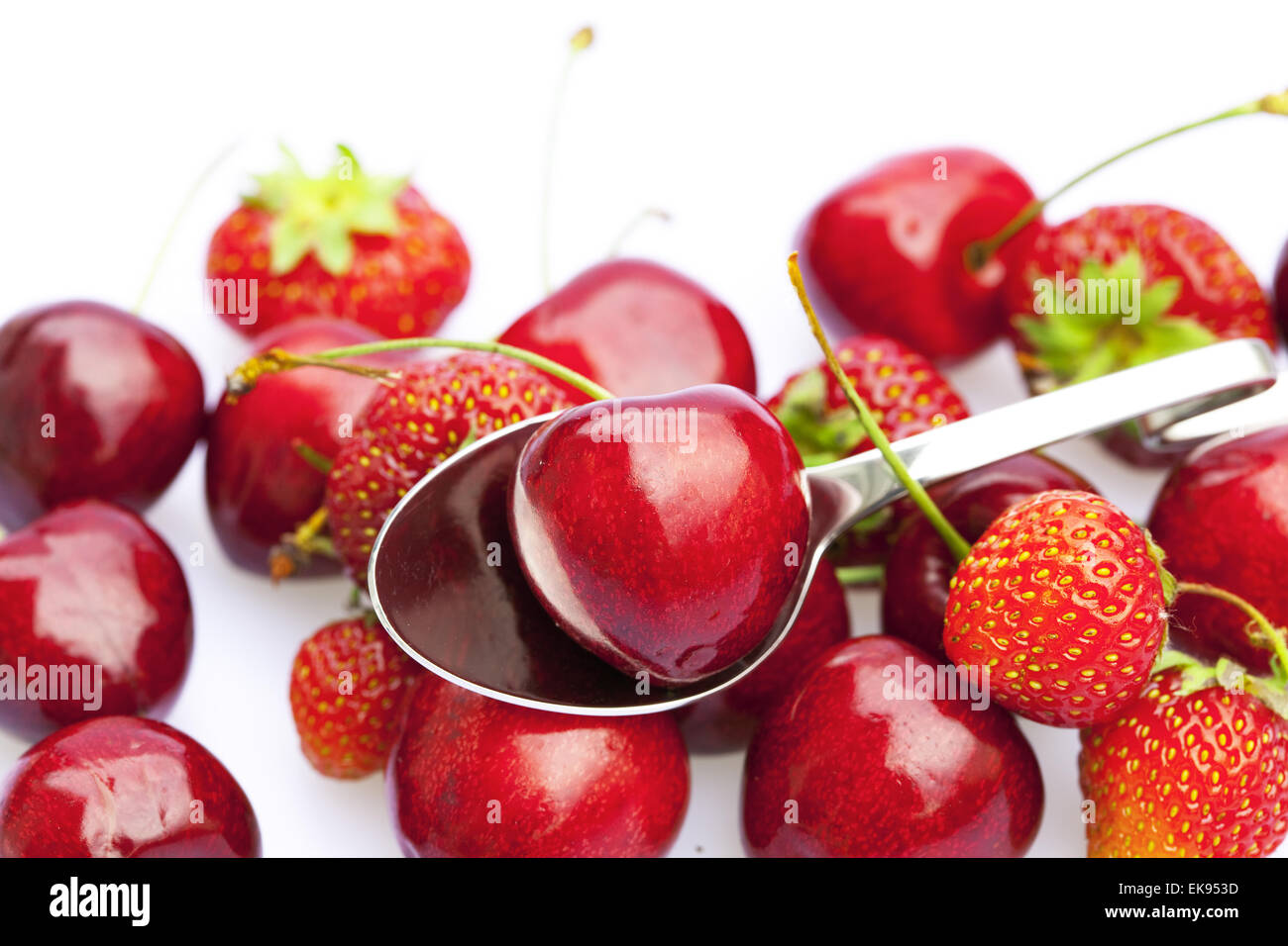 Cherry strawberry isolated on hi-res stock photography and images - Alamy