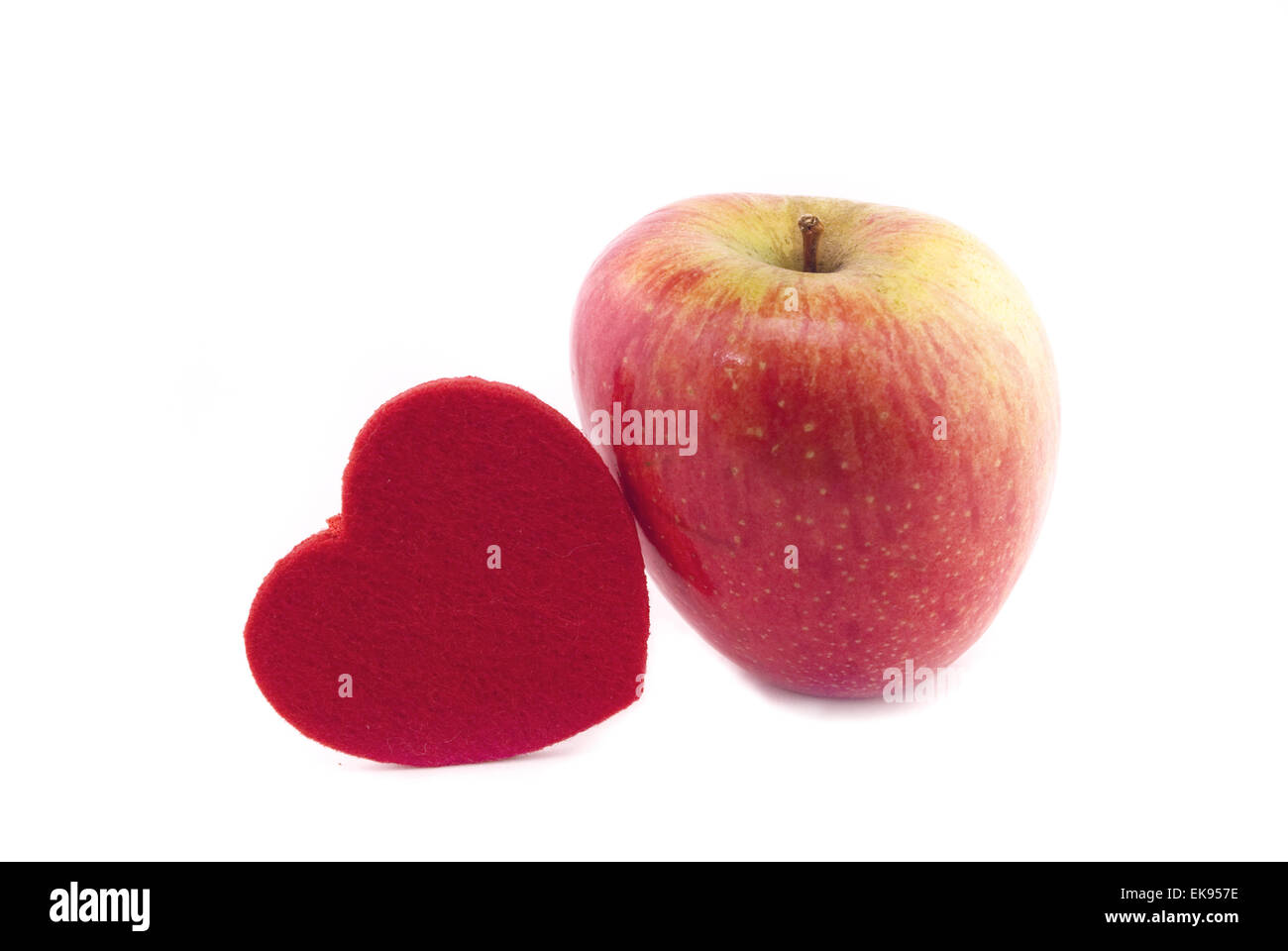 Apple heart hi-res stock photography and images - Alamy