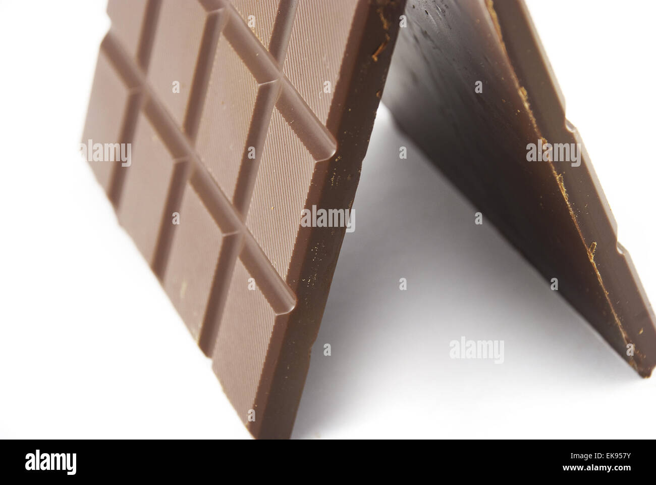 chocolate bar isolated on white Stock Photo - Alamy
