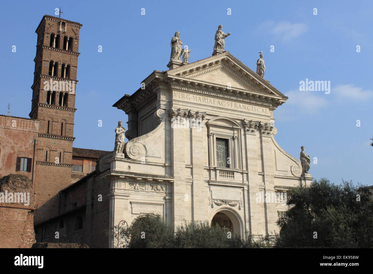 Saint Francesca Romana Basilica in Rome, Italy Stock Photo - Alamy