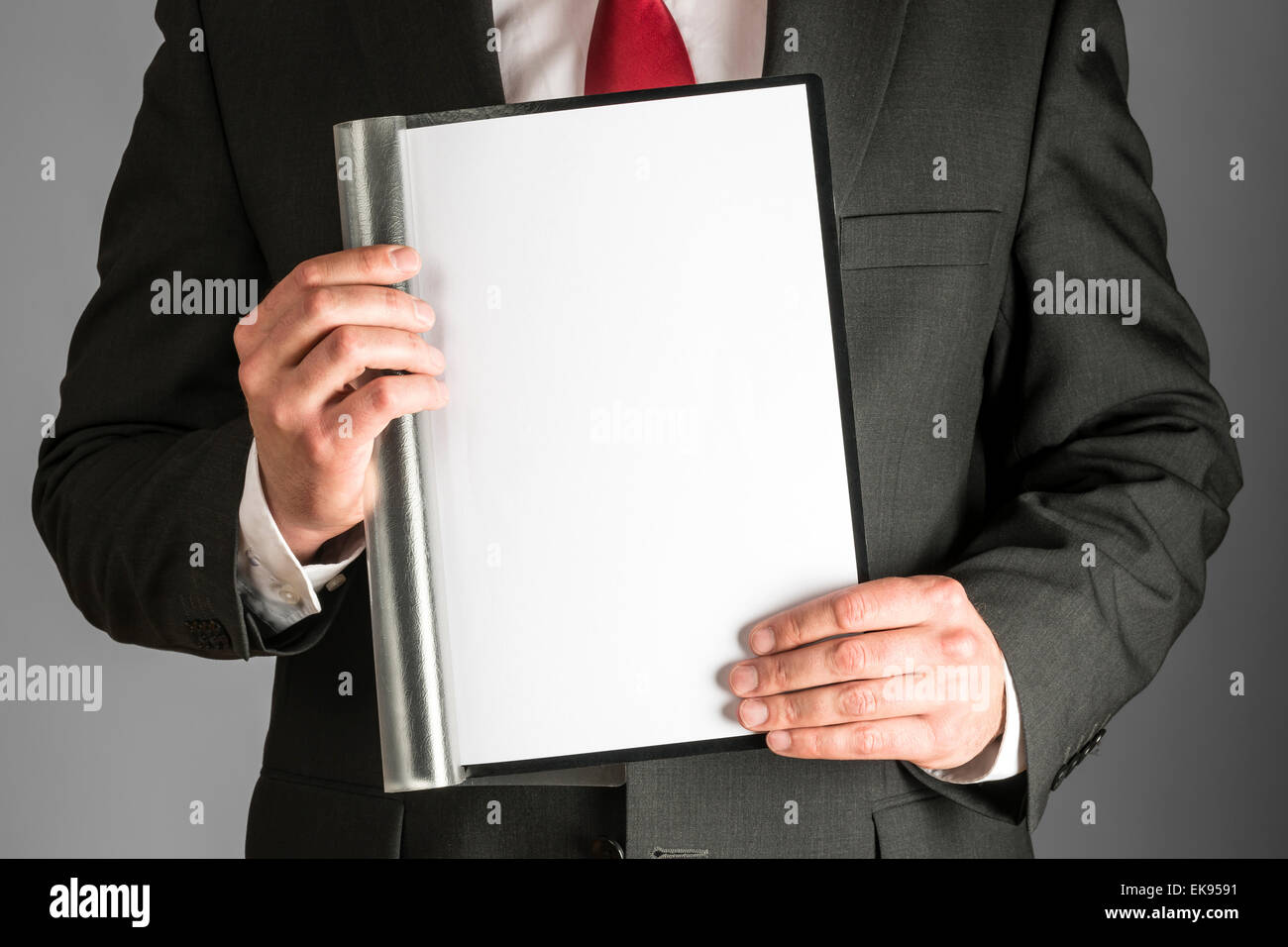 business man with folder Stock Photo - Alamy