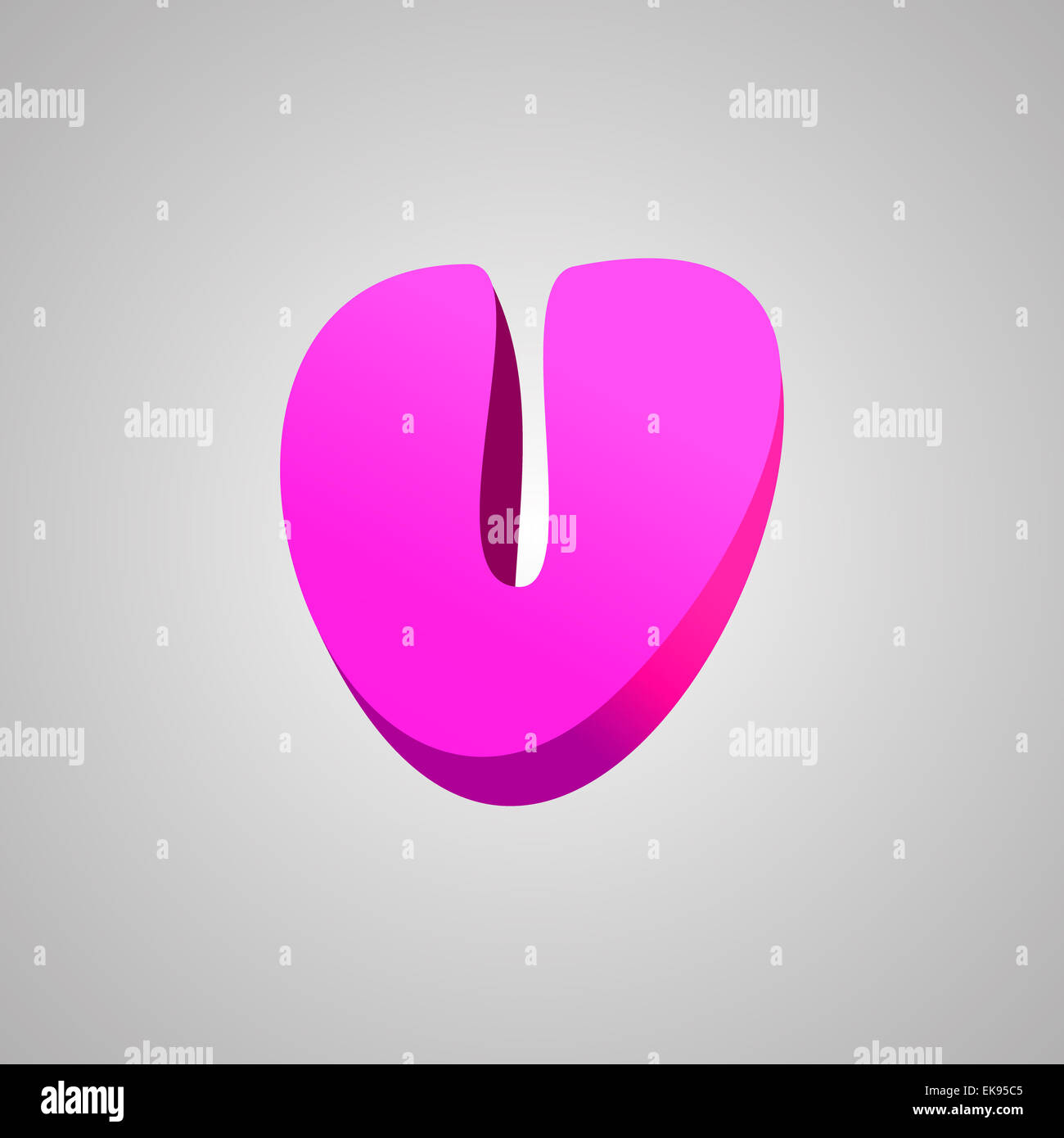 Letter U. Vector comic style font. EPS10 Stock Photo - Alamy