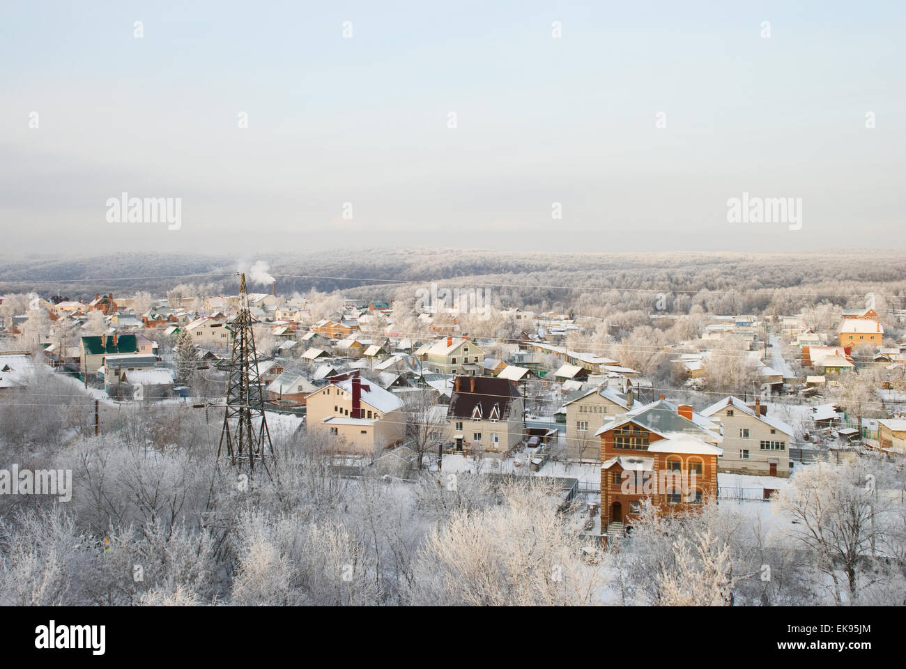 a beautiful winter landscape Stock Photo - Alamy