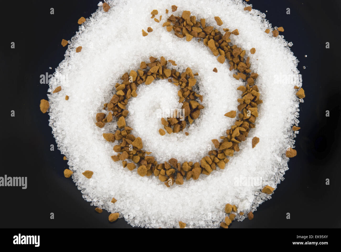 spiral of icing sugar Stock Photo - Alamy
