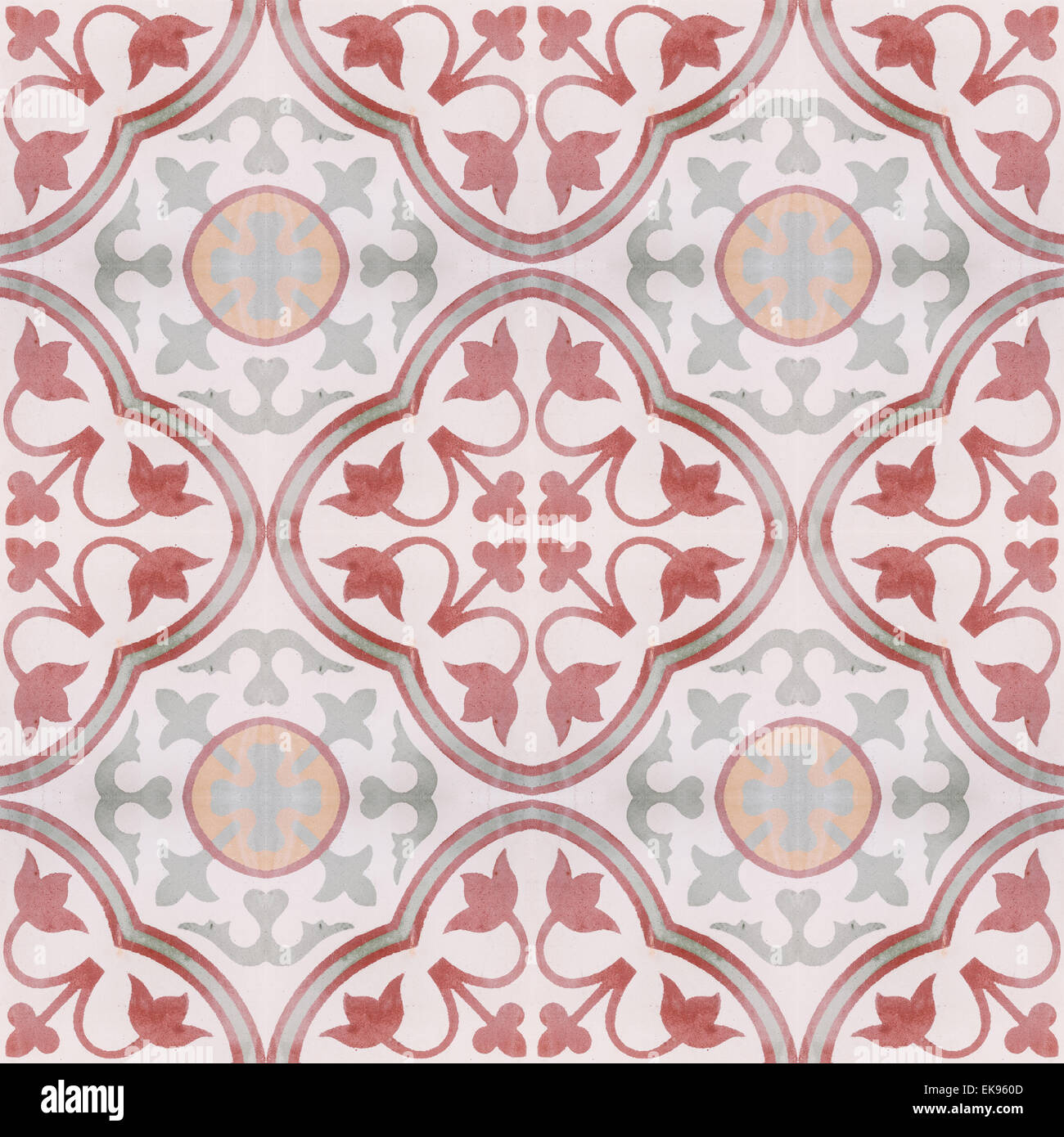 Vintage style floor tile pattern texture and background Stock Photo - Alamy