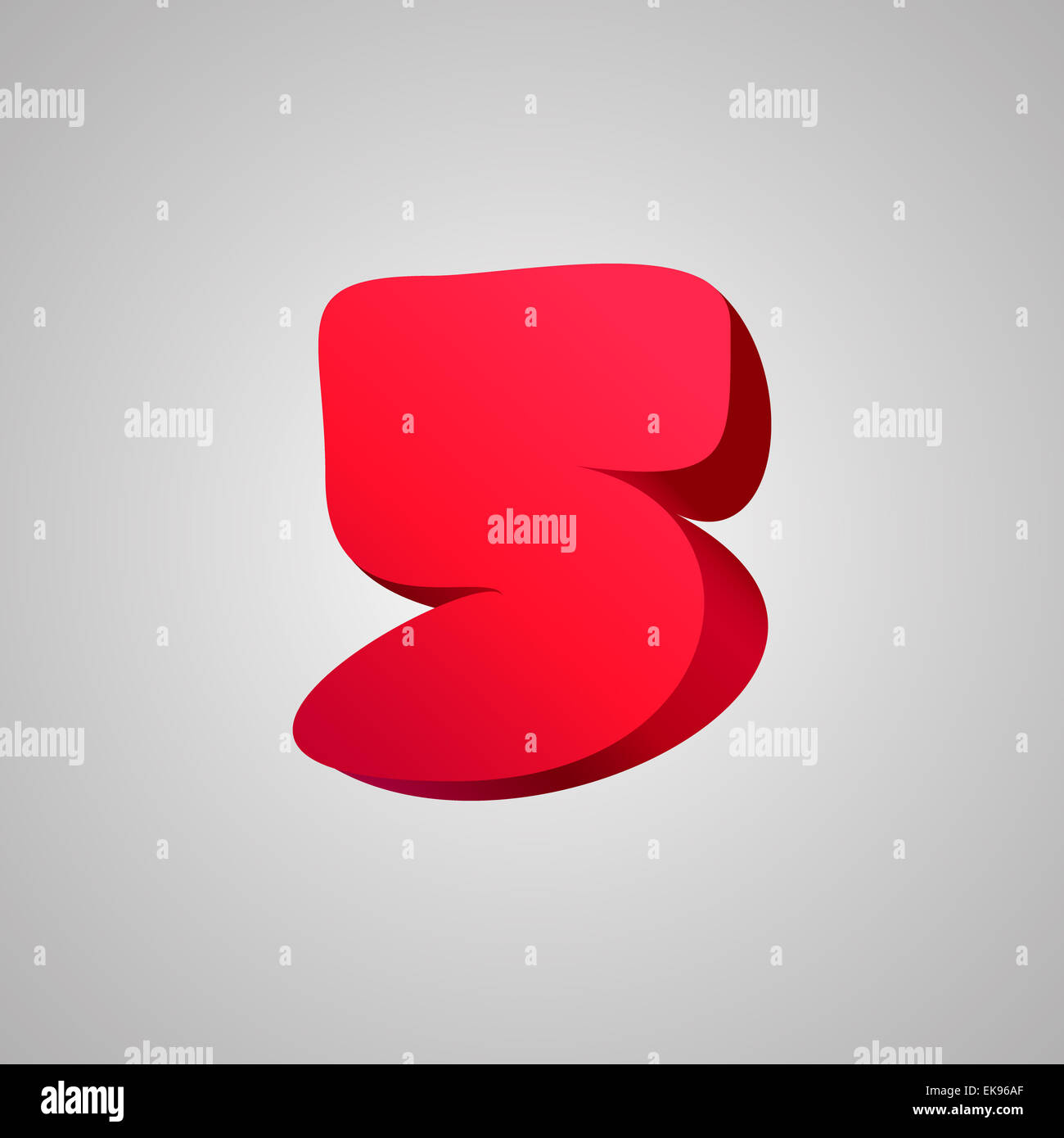 Number five. Vector comic style font. EPS10 Stock Photo - Alamy
