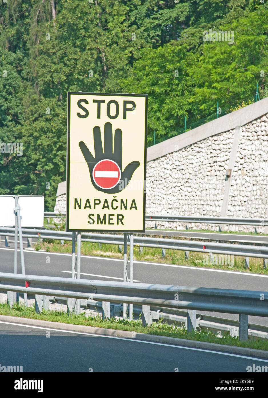 Road Stop Sign Near Bled, Gorenjska, Julian Alps, Slovenia, Europe ...