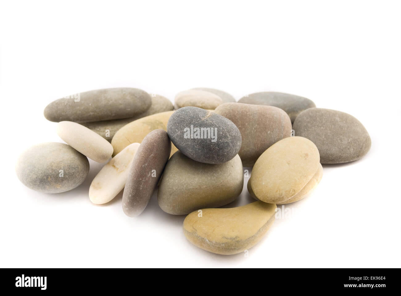 stones isolated on white Stock Photo - Alamy