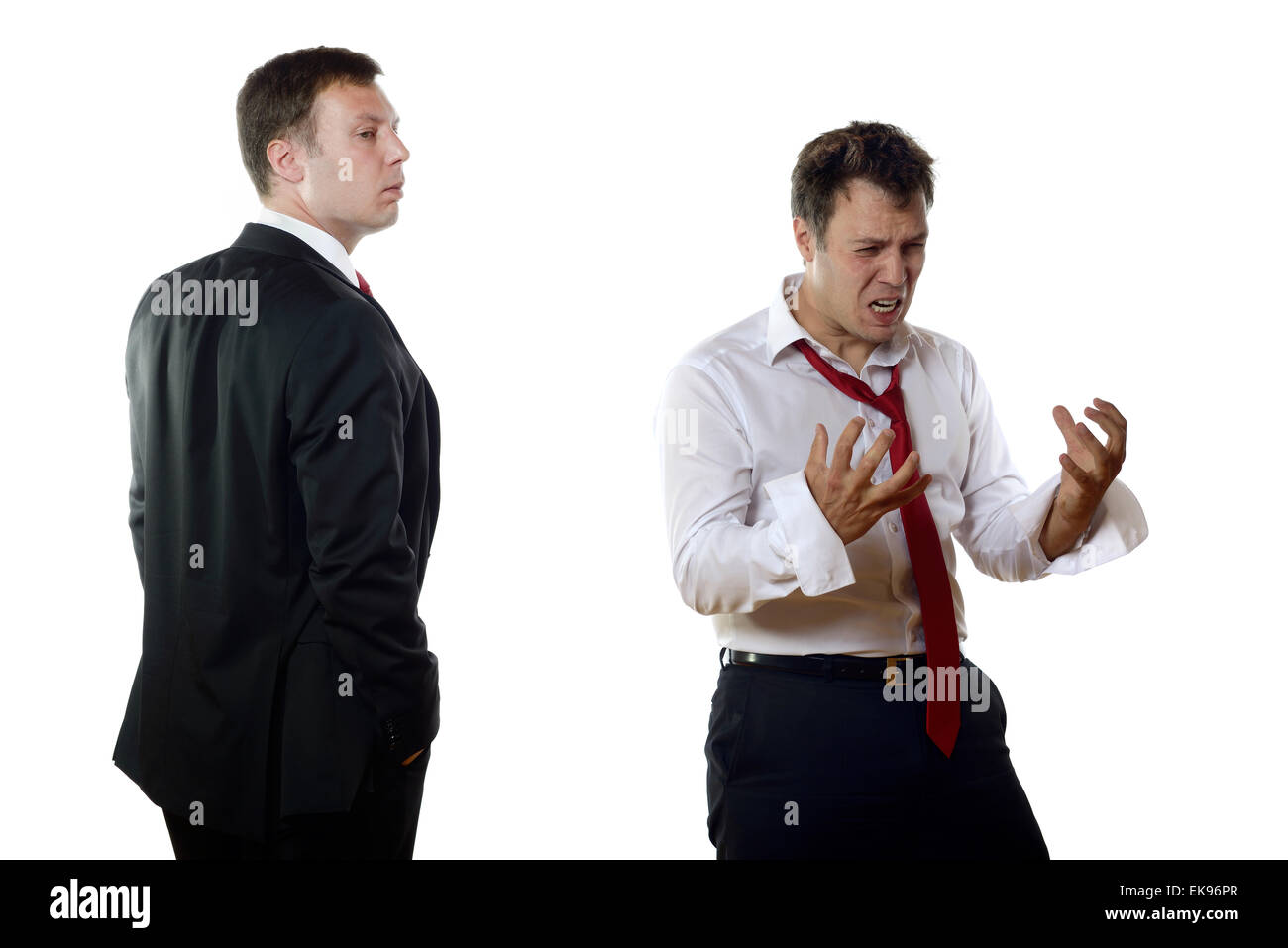 Different business men feelings Stock Photo - Alamy