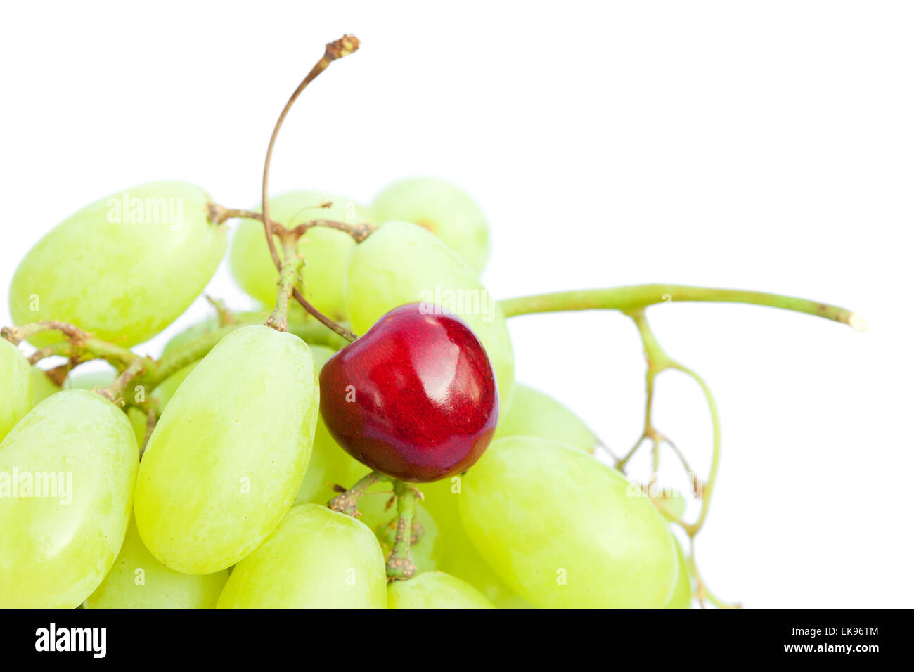 grapes cherry isolated on white Stock Photo - Alamy