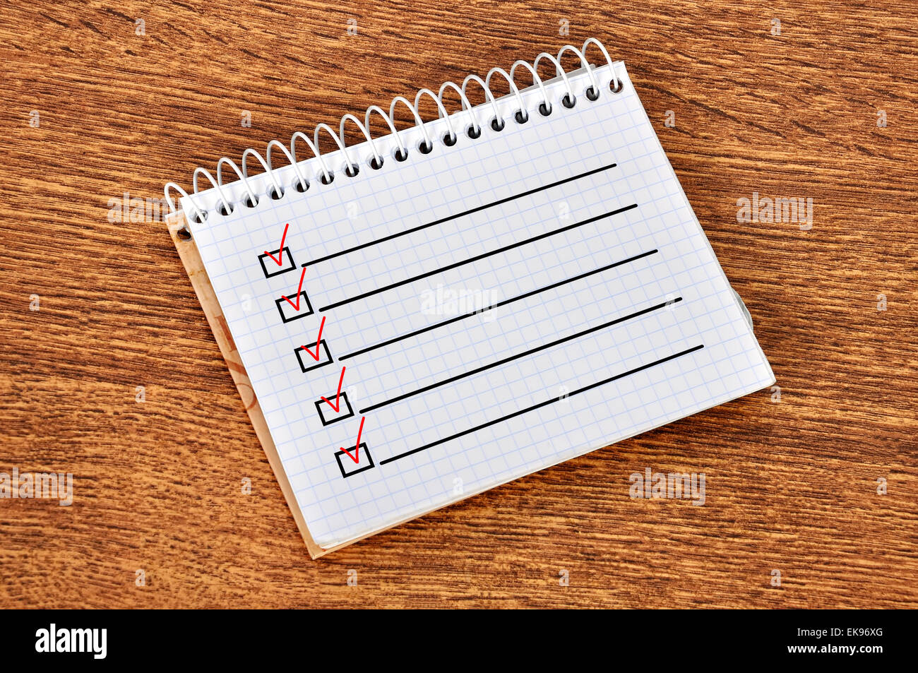Achievement checklist hi-res stock photography and images - Alamy