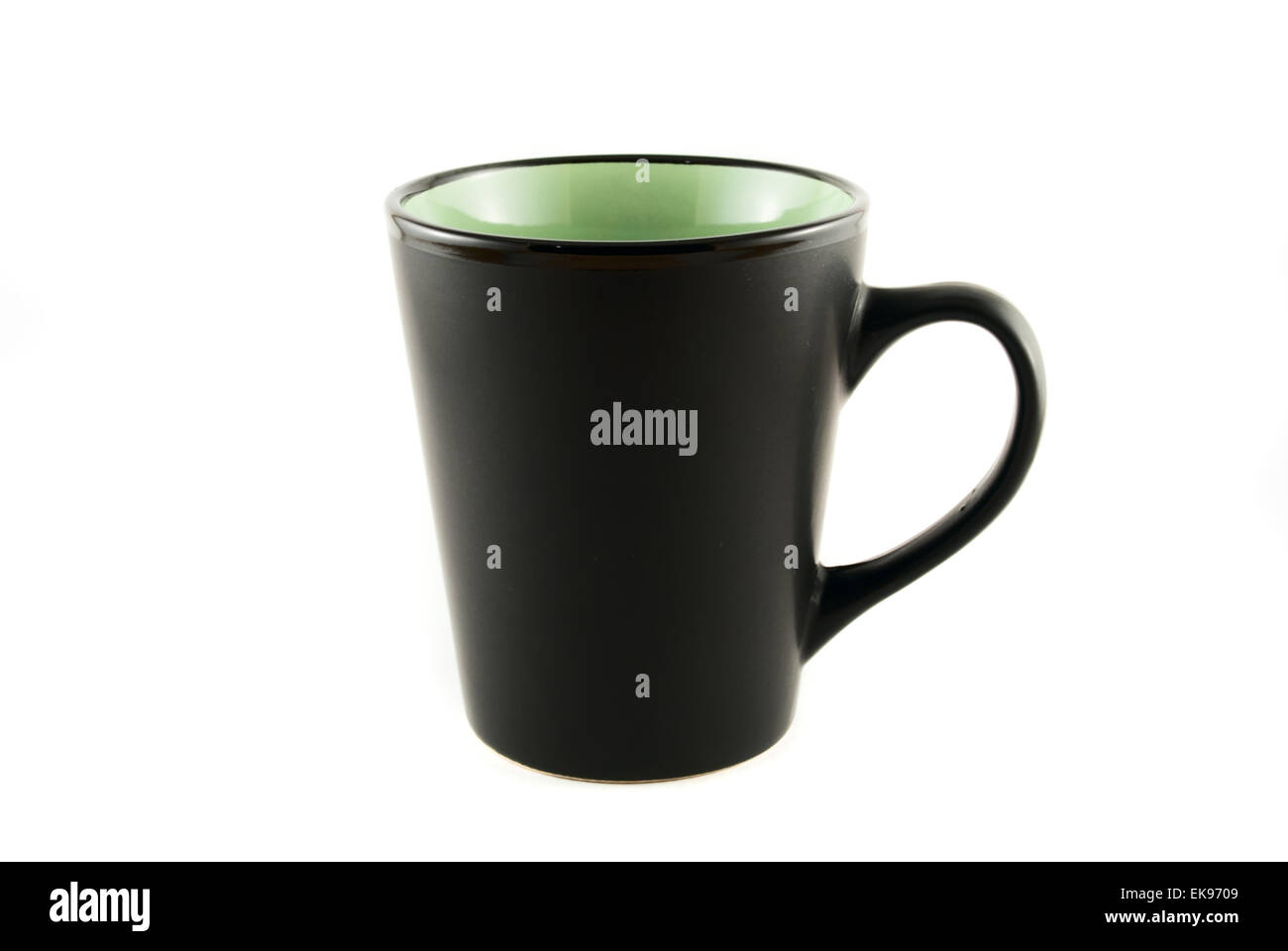 black cup isolated on white Stock Photo - Alamy