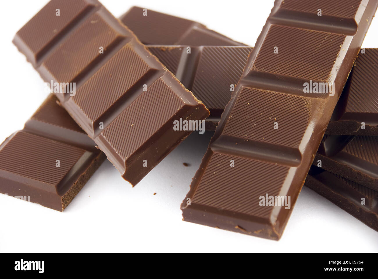 chocolate bar isolated on white Stock Photo - Alamy