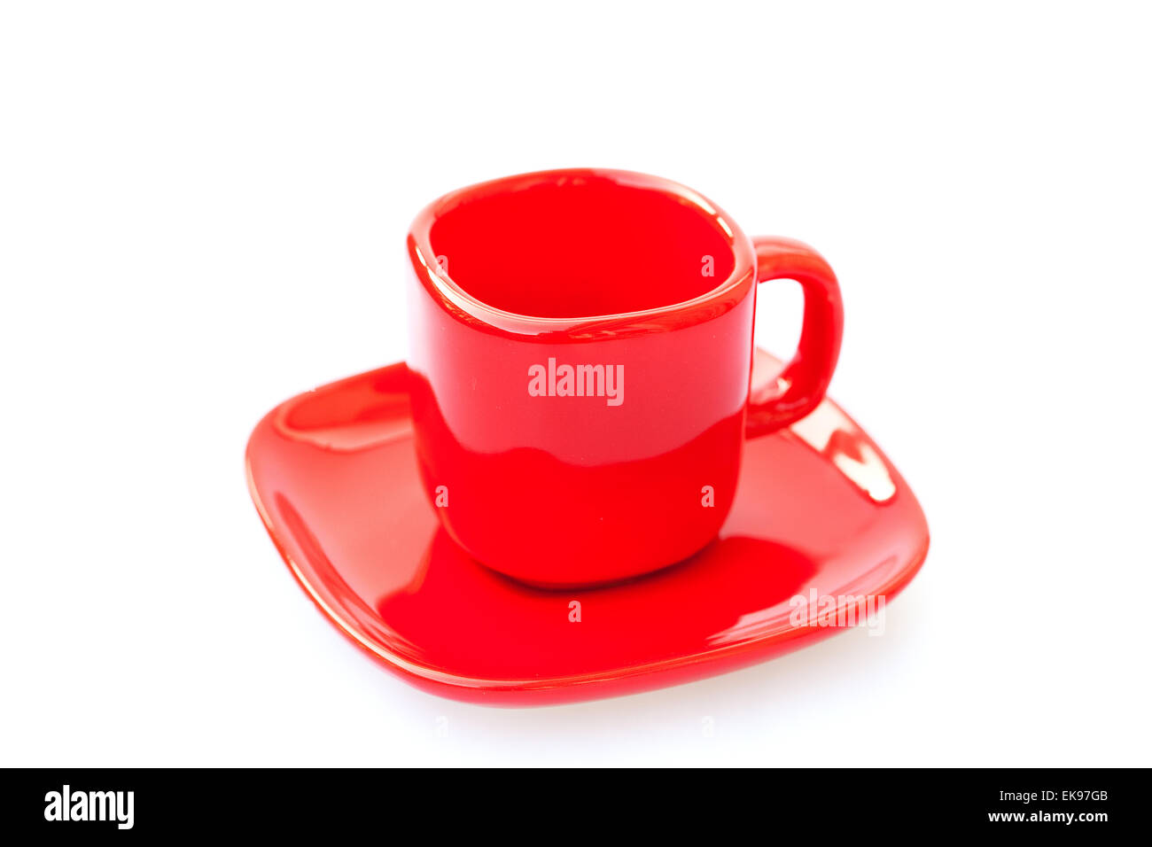 Red cup cappuccino on Cut Out Stock Images & Pictures - Alamy