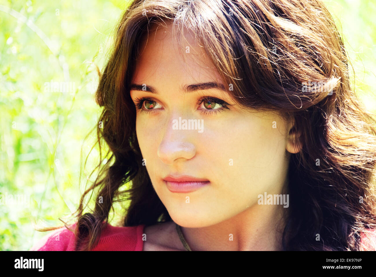 portrait of beautiful young women in nature Stock Photo - Alamy portrait of beautiful young women in nature Stock Photo - Alamy