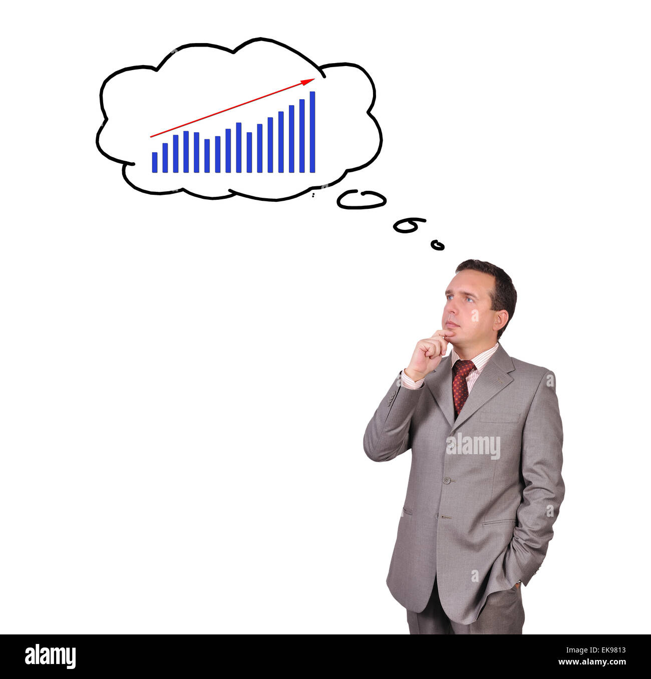 Businessman charts Cut Out Stock Images & Pictures - Alamy