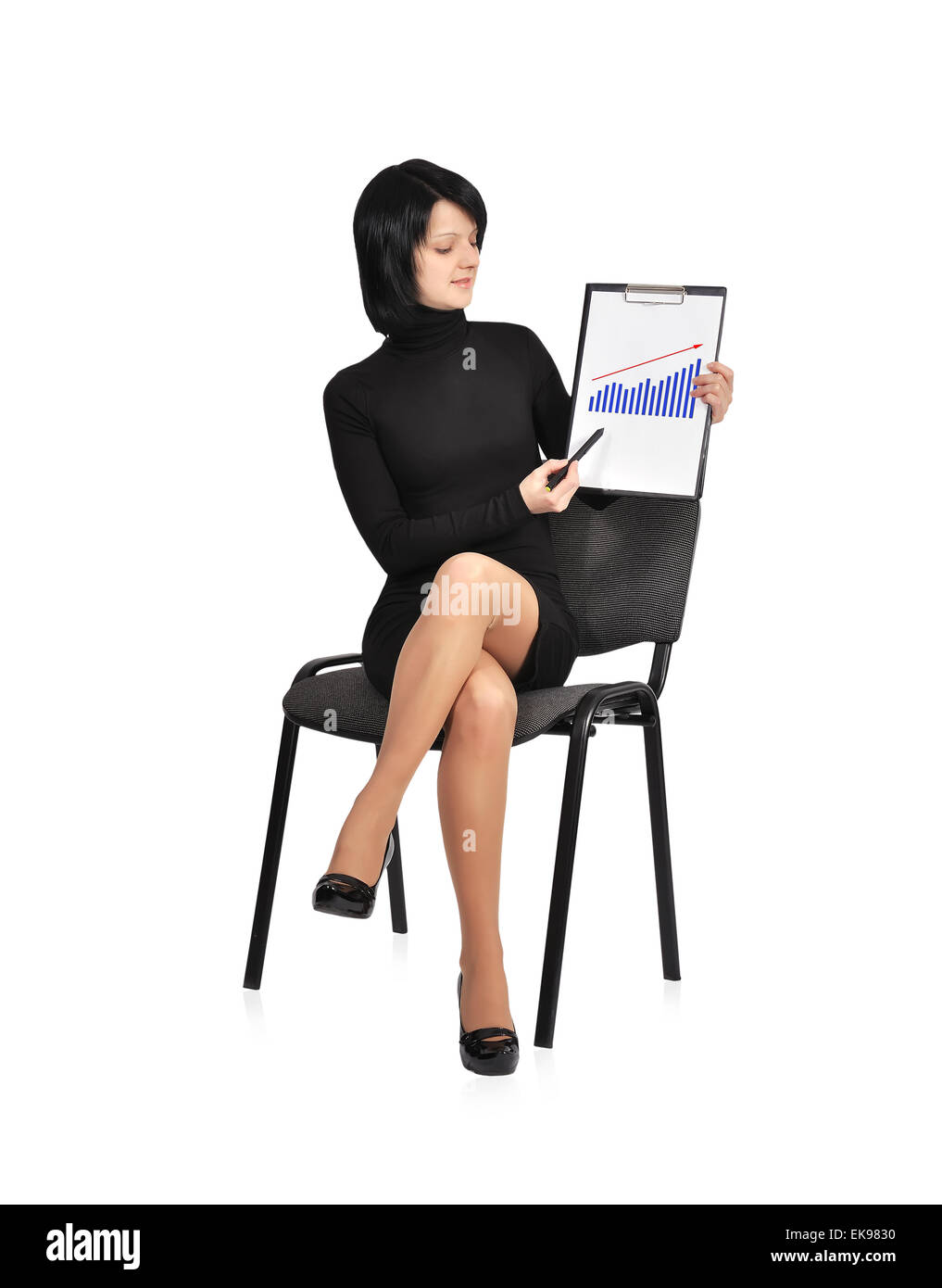chart on clipboard Stock Photo - Alamy