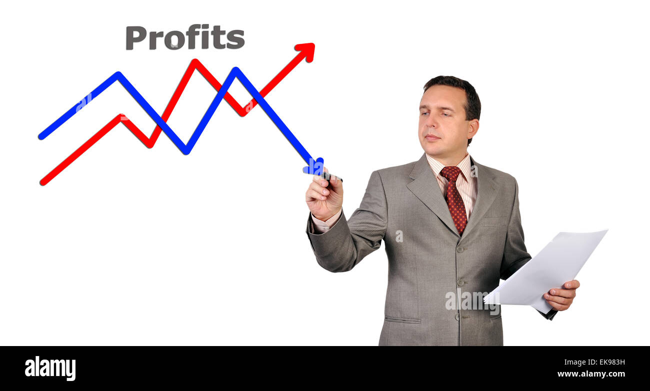 drawing business chart Stock Photo - Alamy