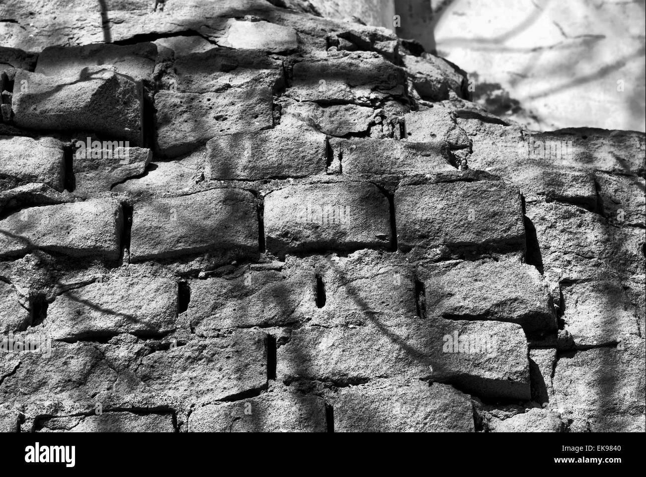 Brick red brown old Black and White Stock Photos & Images - Alamy