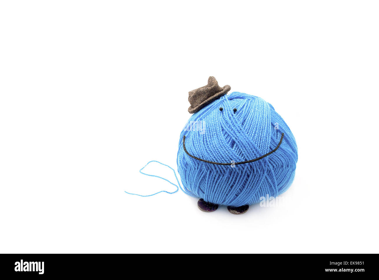 Toy balls of wool with the eyes Stock Photo - Alamy