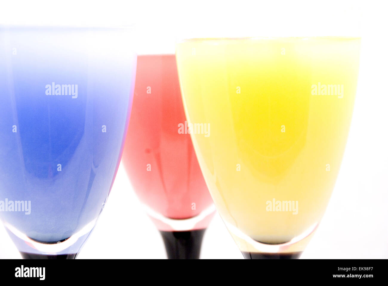 Three different glass glasses water hi-res stock photography and images - Alamy