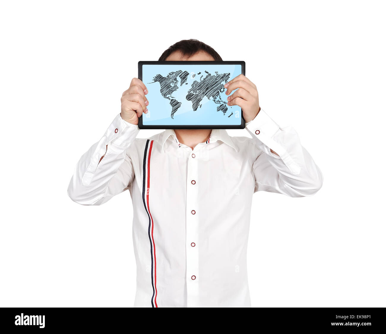 Wireless map of the world Cut Out Stock Images & Pictures - Alamy