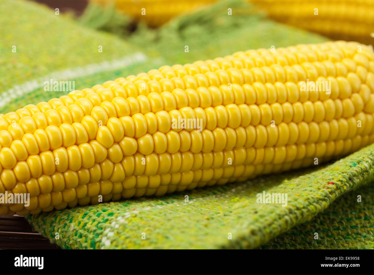 Corn lying on the mat Stock Photo - Alamy