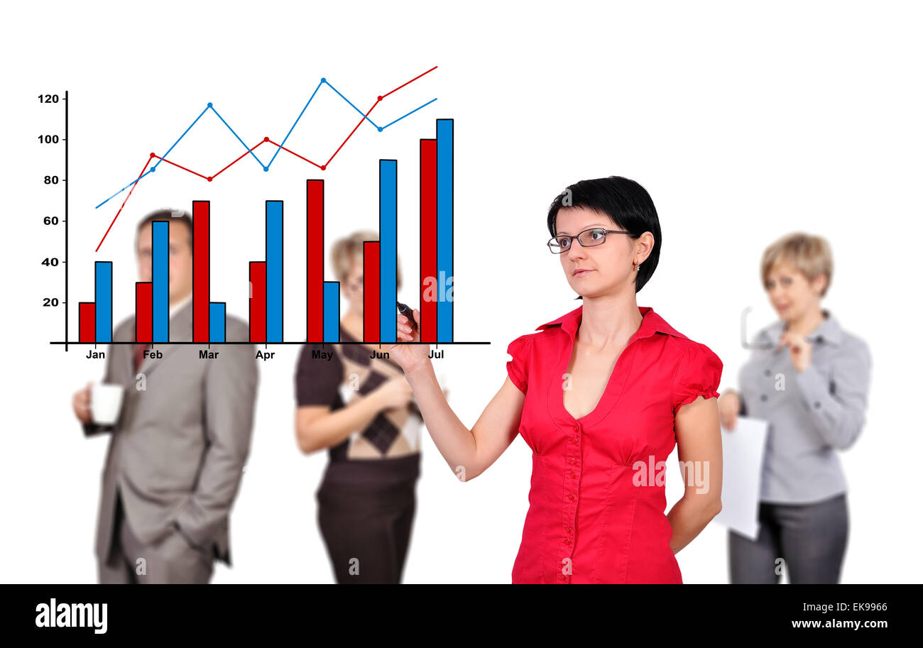 Graph showing increase Cut Out Stock Images & Pictures - Alamy