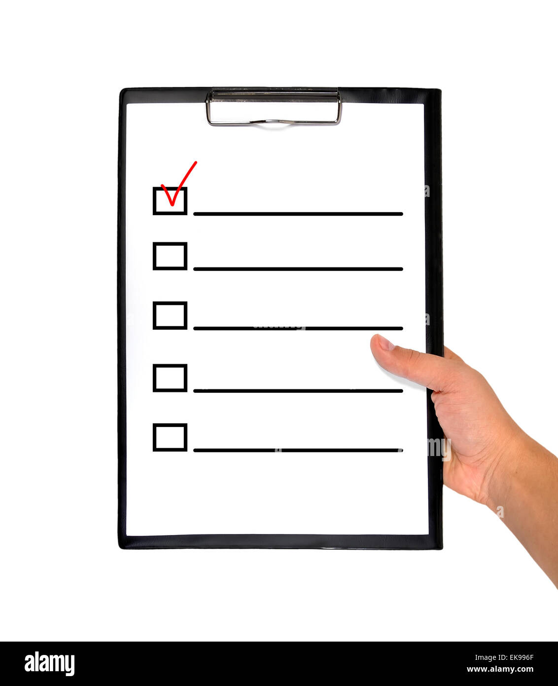 Clipboard in hand icon hi-res stock photography and images - Alamy