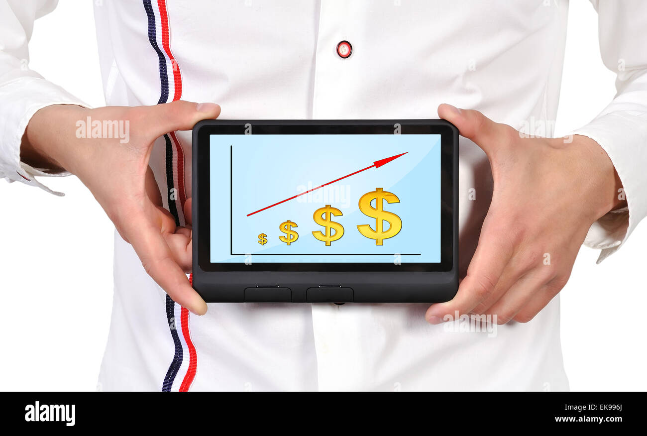 tablet in hand Stock Photo - Alamy