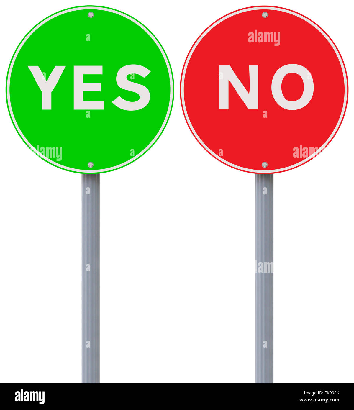 Yes And No Stock Photo - Alamy