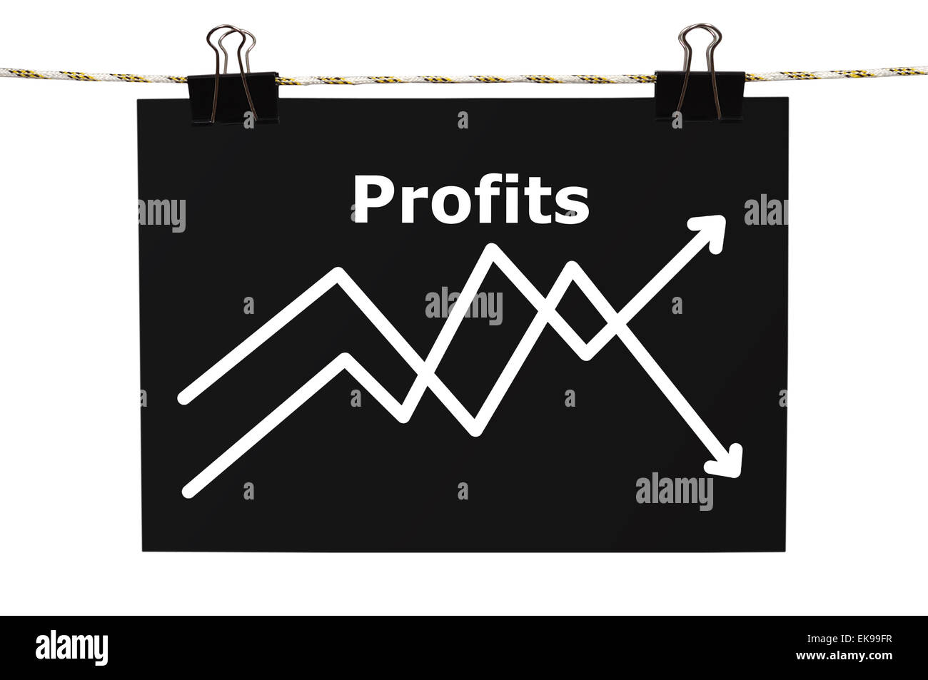 poster with profits Stock Photo - Alamy