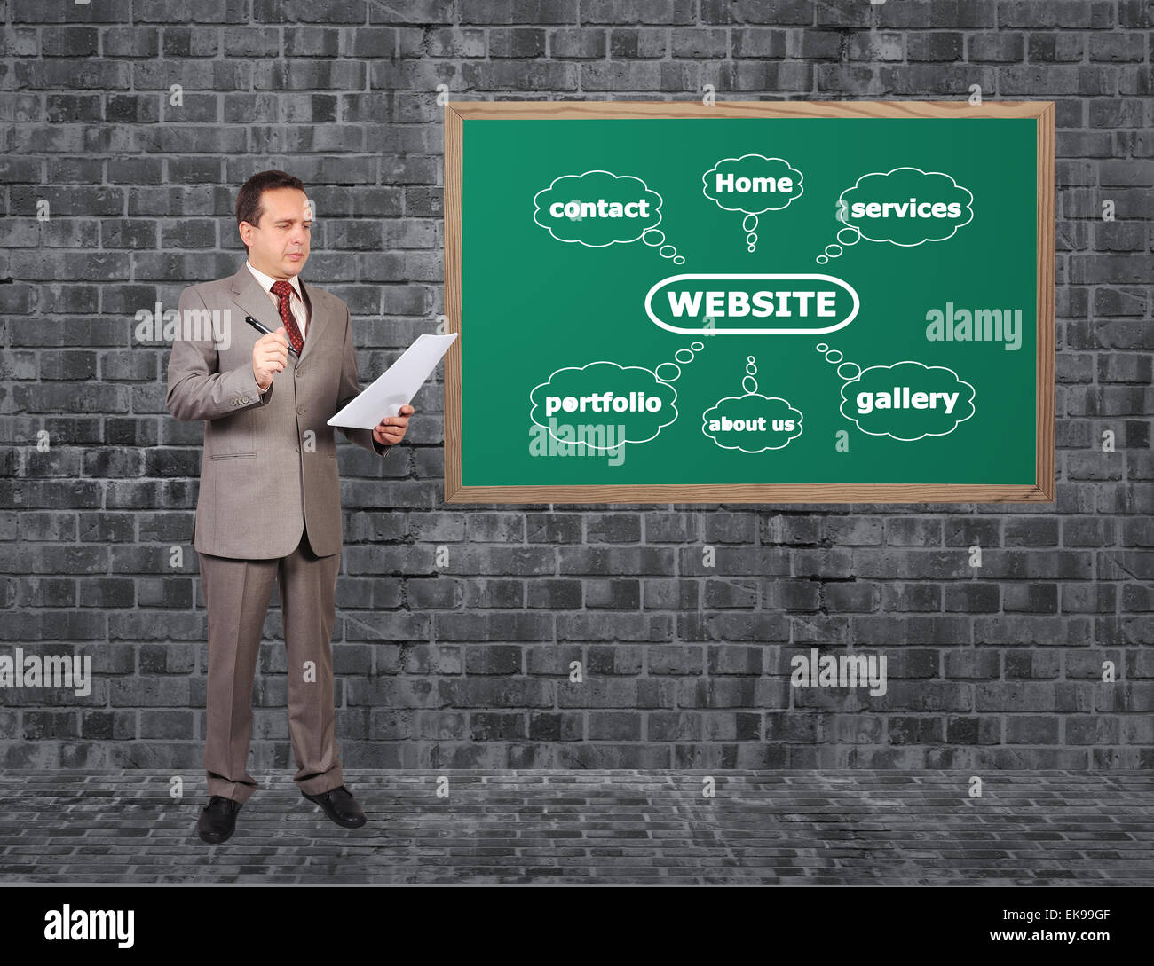 man and scheme website Stock Photo - Alamy