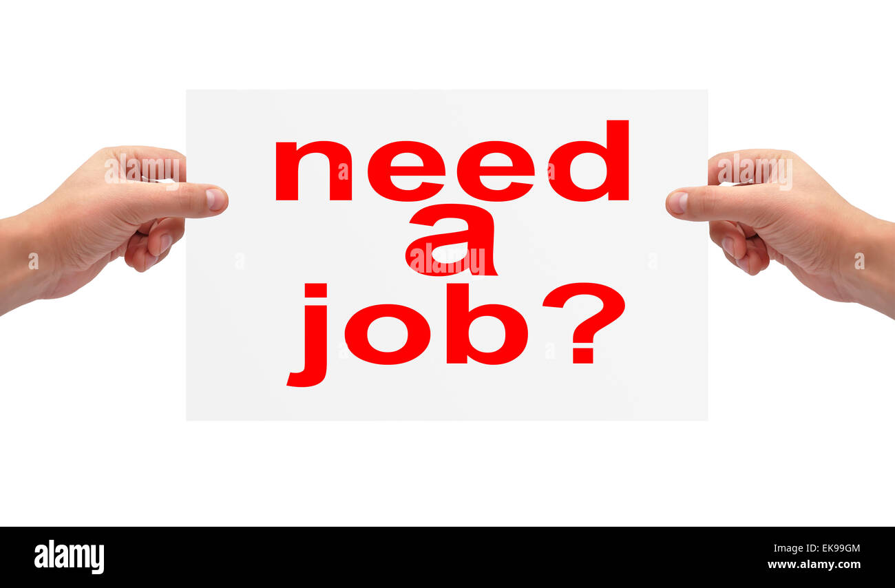 need a job concept Stock Photo - Alamy