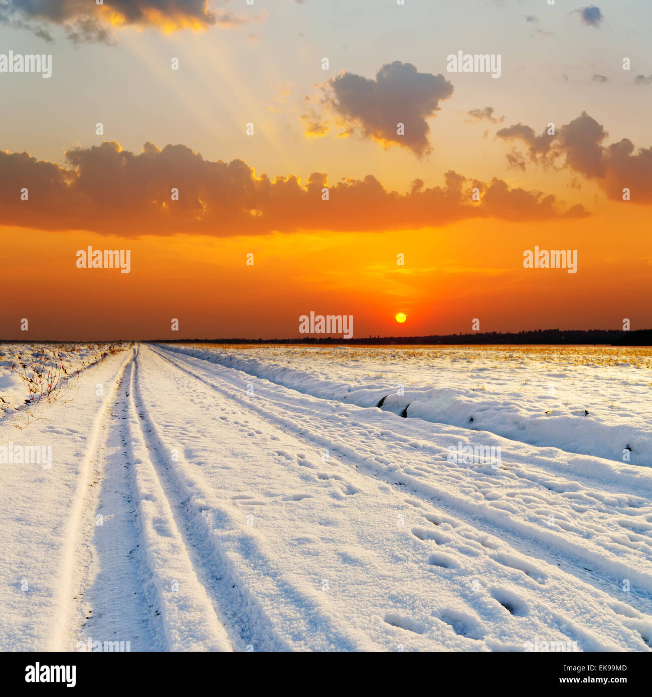 White way red yellow road hi-res stock photography and images - Alamy