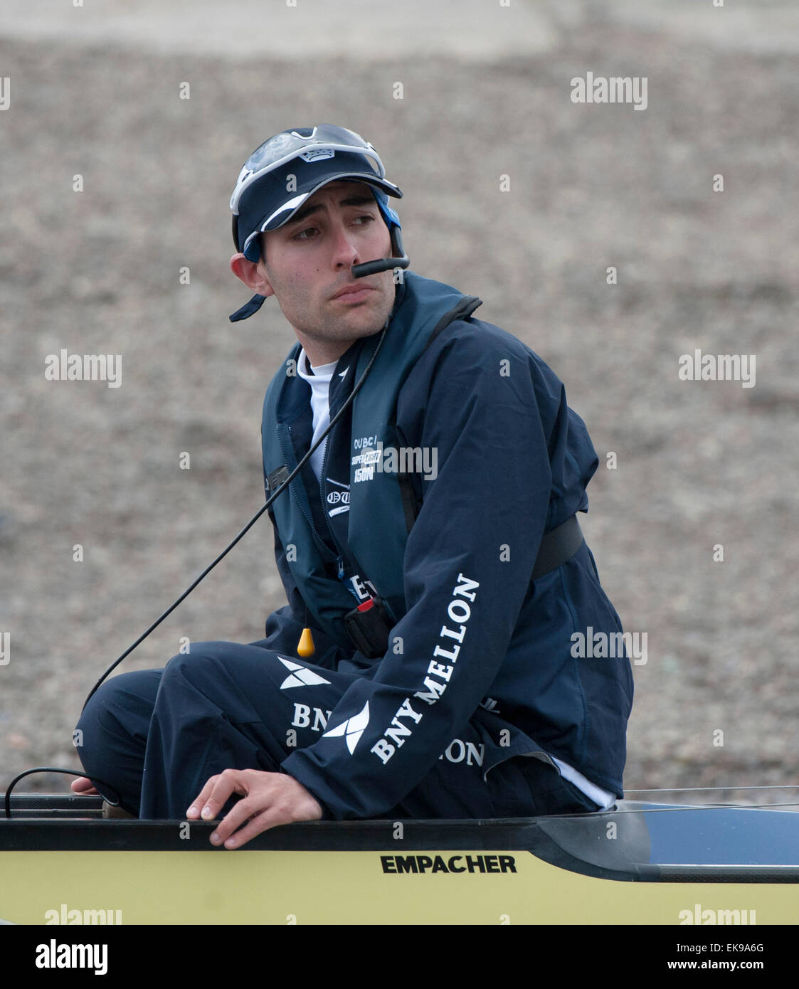 London, UK. 8th April, 2015. Oxford University [Cox] William Hakim ...