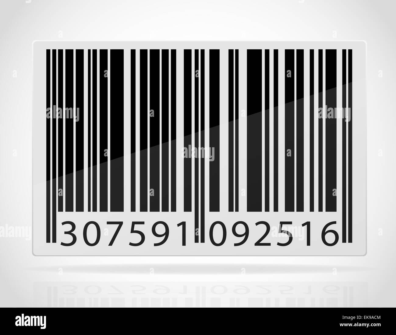 barcode illustration isolated on white background Stock Photo - Alamy