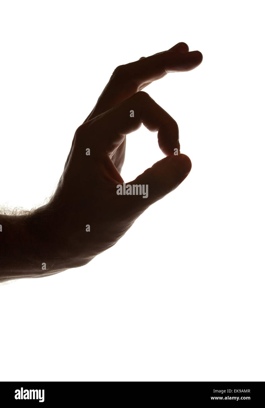 human hand showing the app is isolated on a white Stock Photo - Alamy