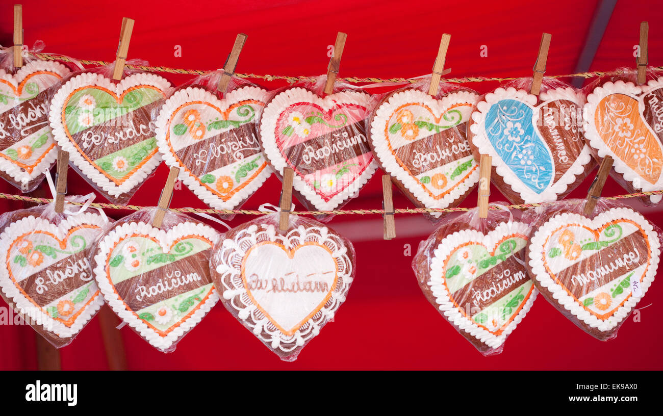 Gingerbread on clothespin Stock Photo - Alamy