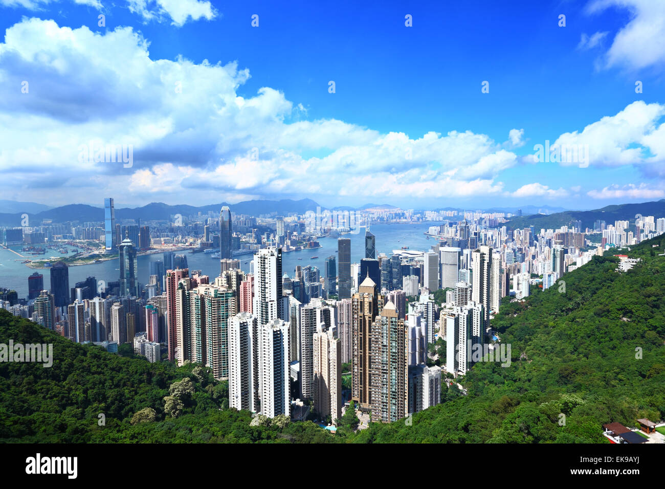 Hong Kong skyline and urban skyscraper Stock Photo - Alamy