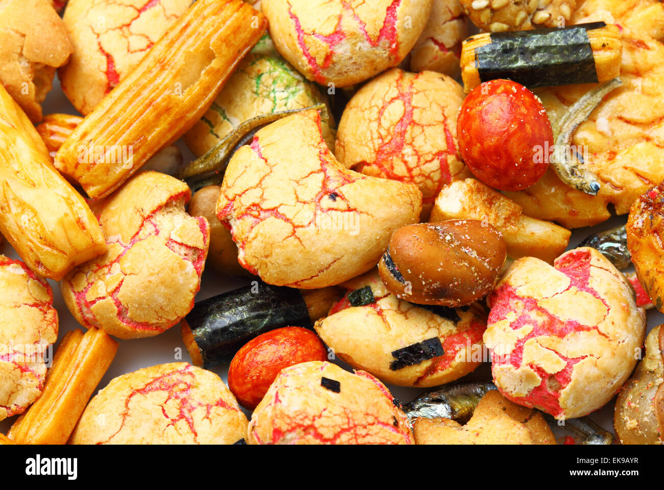 Japanese traditional snack,rice cracker Stock Photo - Alamy