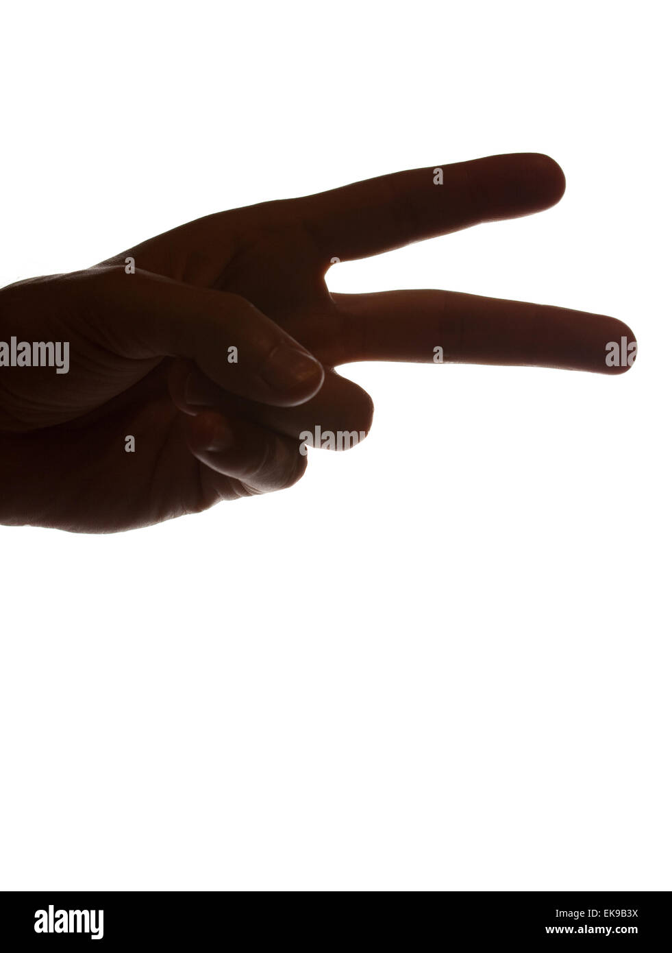 human hand showing the app is isolated on a white Stock Photo - Alamy