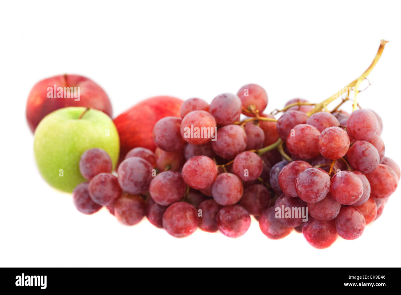 Apple and grapes Cut Out Stock Images & Pictures - Alamy