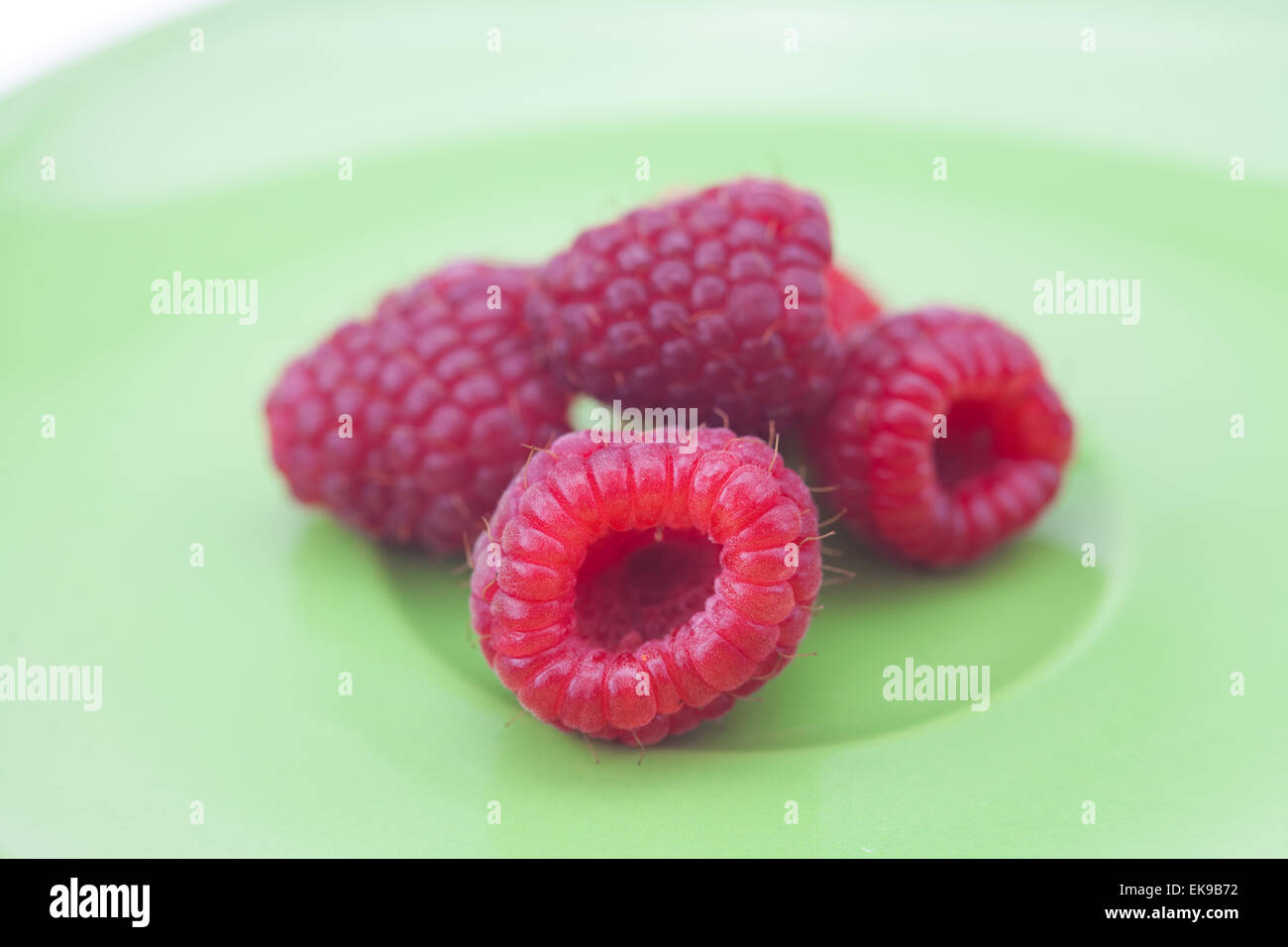 Raspberries on clean background hi-res stock photography and images - Alamy