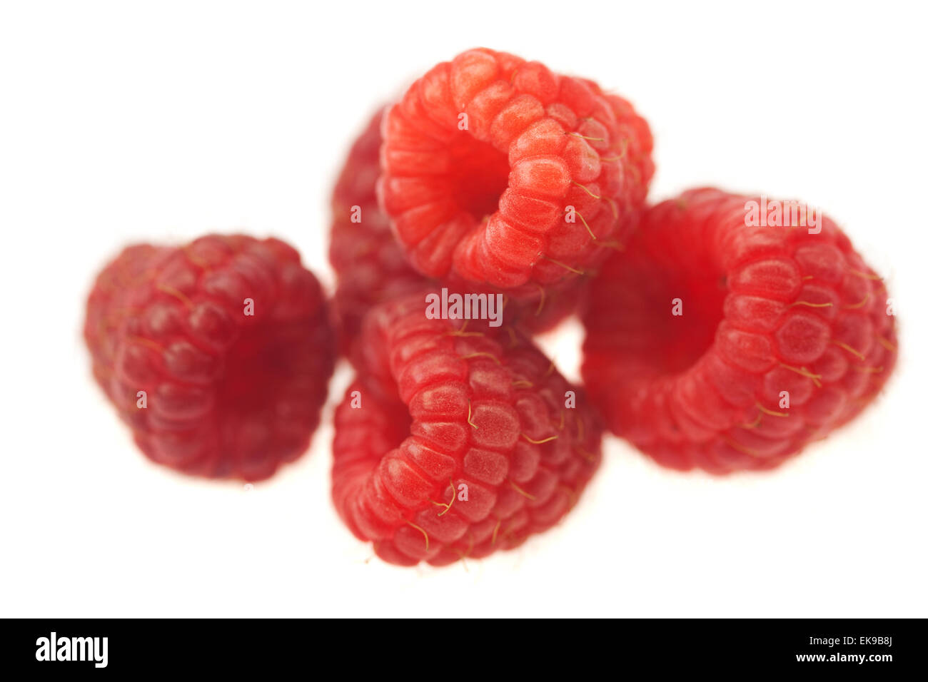 Raspberries on clean background hi-res stock photography and images - Alamy