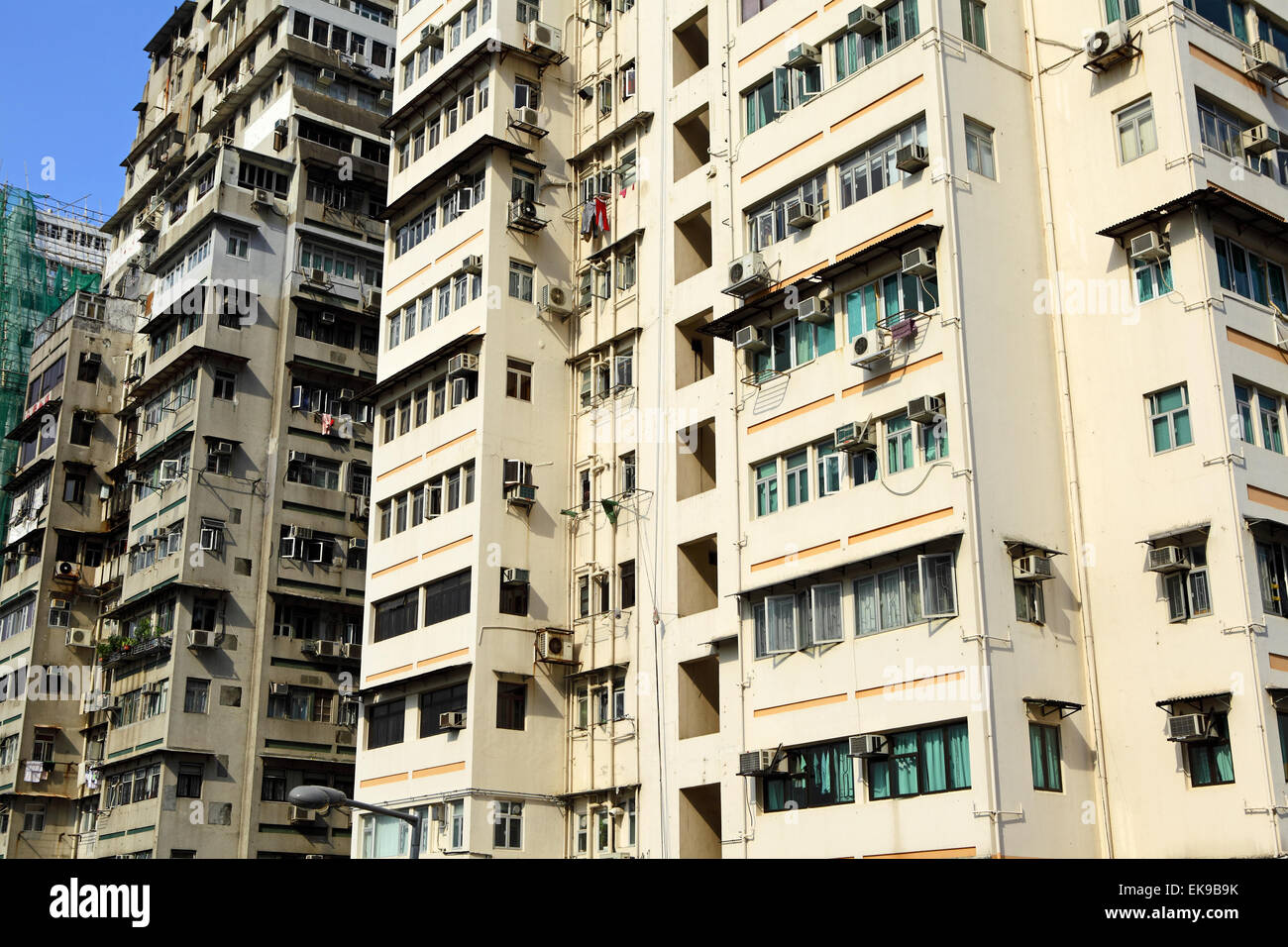 Hong Kong crowded building Stock Photo - Alamy