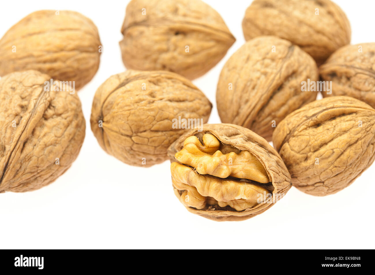 Walnuts isolated on white Stock Photo - Alamy