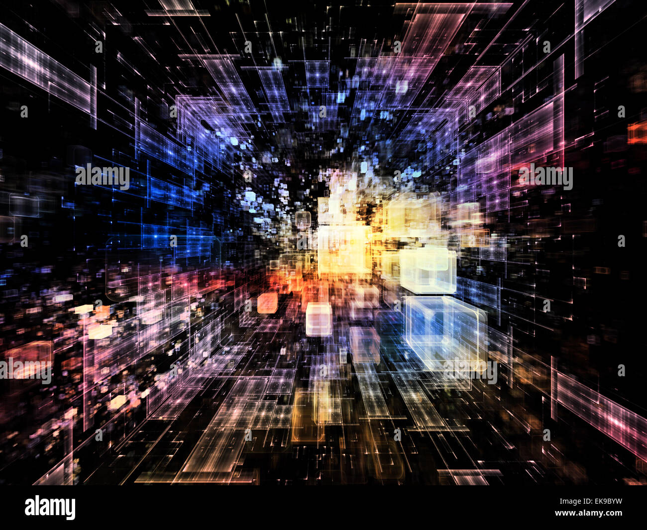 Quickening of Virtual Space Stock Photo - Alamy